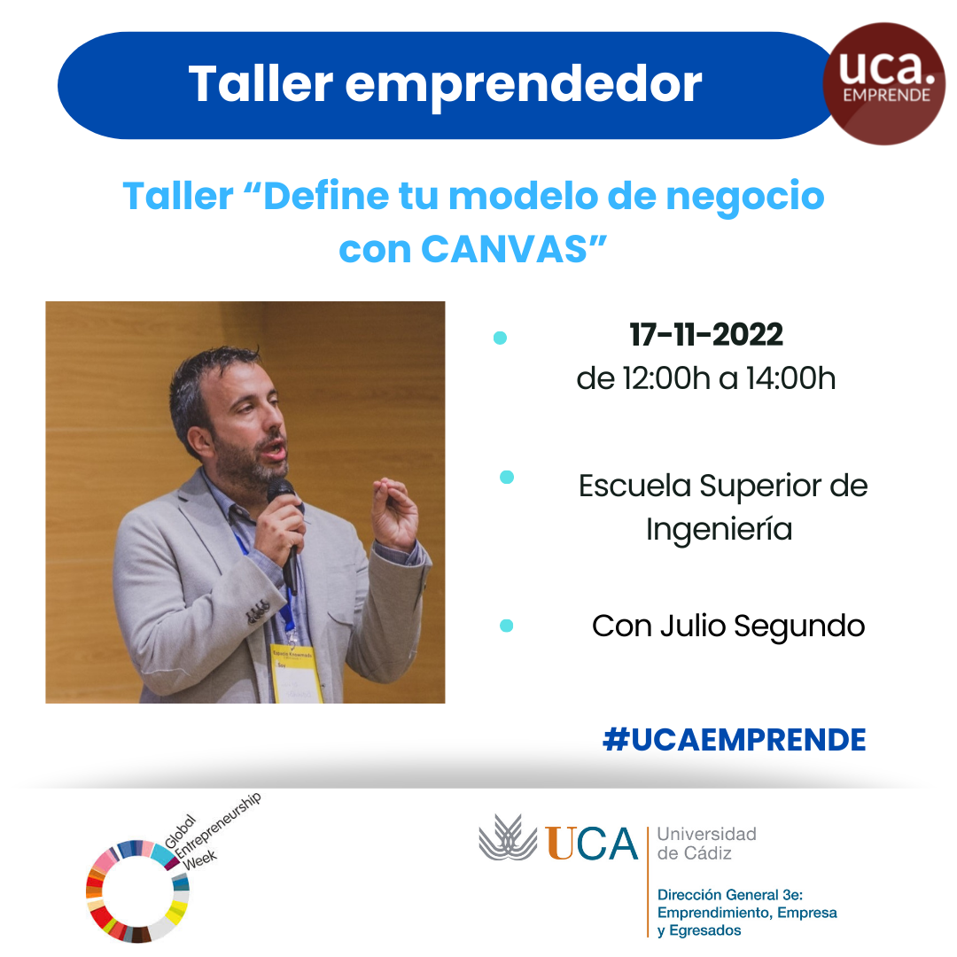 Taller “Define tu modelo de negocio con CANVAS” - UCAEmprende